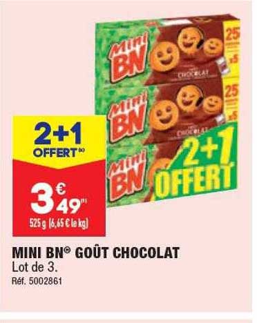 Promo Mini Bn Goût Chocolat chez Aldi - iCatalogue.fr