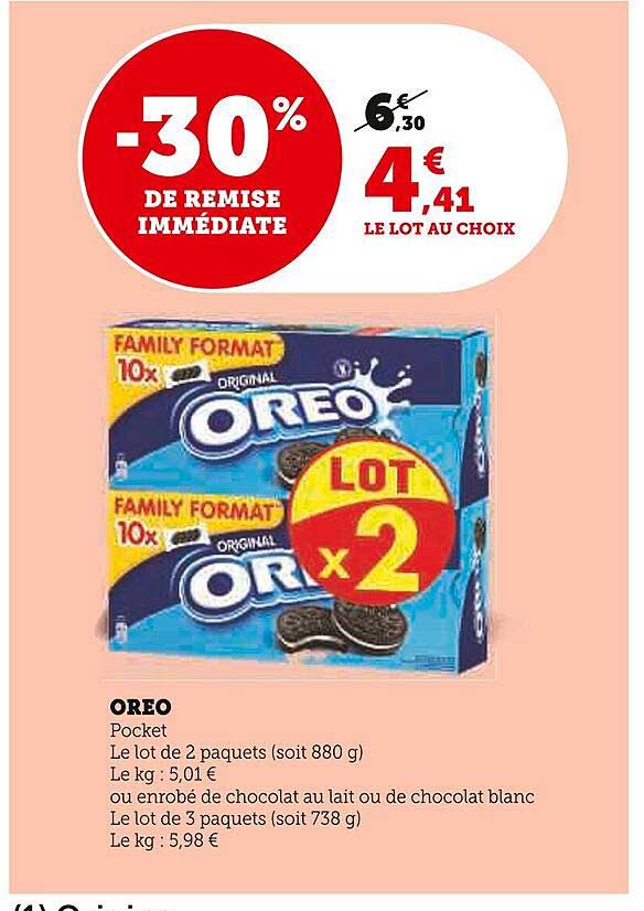 Promo Oreo chez Super U - iCatalogue.fr