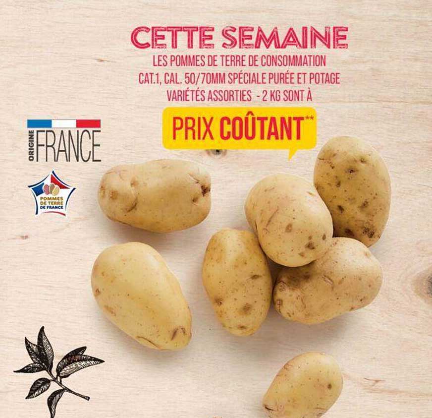 Promo Les Pommes De Terre De Consommation chez Match - iCatalogue.fr