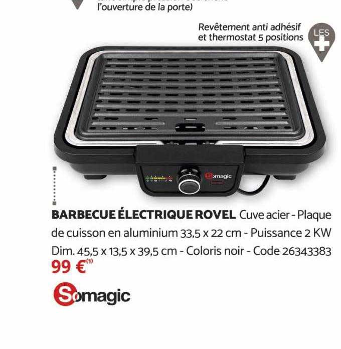 Promo Barbecue électrique Rovel Somagic chez Bricomarché - iCatalogue.fr