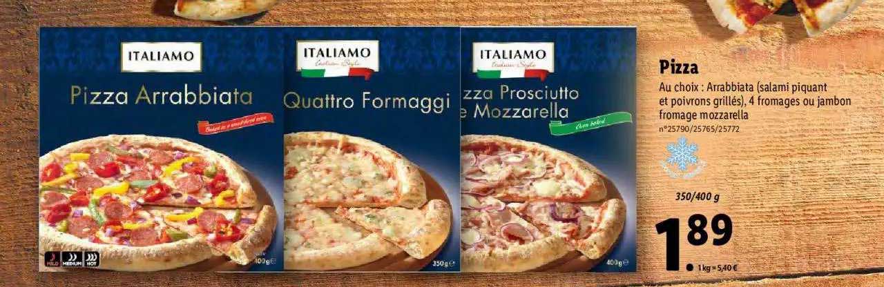 Promo Pizza Italiamo chez Lidl - iCatalogue.fr