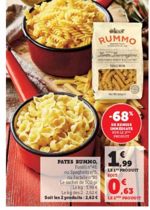 Promo Pâtes Rummo chez Hyper U - iCatalogue.fr