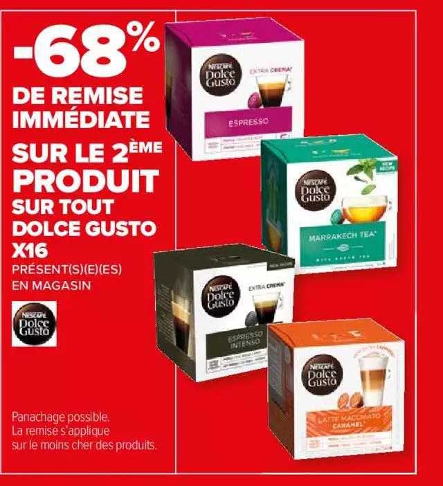 Offre Produit Dolce Gusto X16 chez Carrefour Market