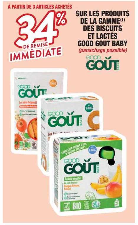Promo Produits De La Gamme Des Biscuits Et Lactés Good Gout Baby chez ...