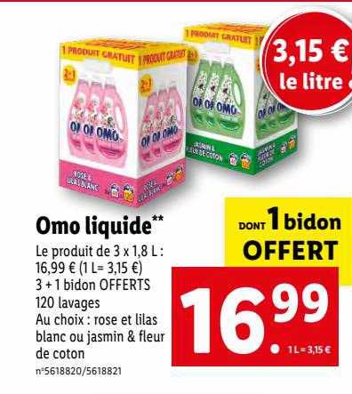 Promo Omo Liquide chez Lidl - iCatalogue.fr