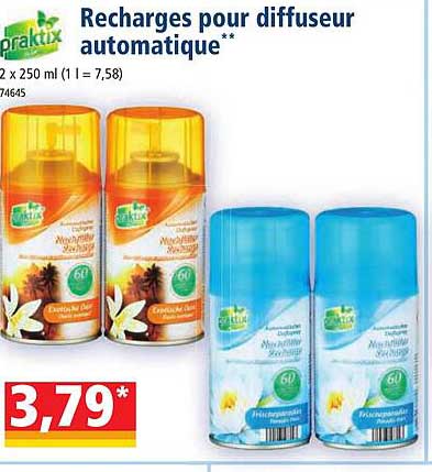 Promo Recharges Pour Diffuseur Automatique Praktix chez Norma ...