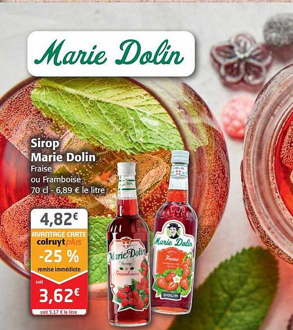 Promo Sirop Marie Dolin chez Colruyt - iCatalogue.fr