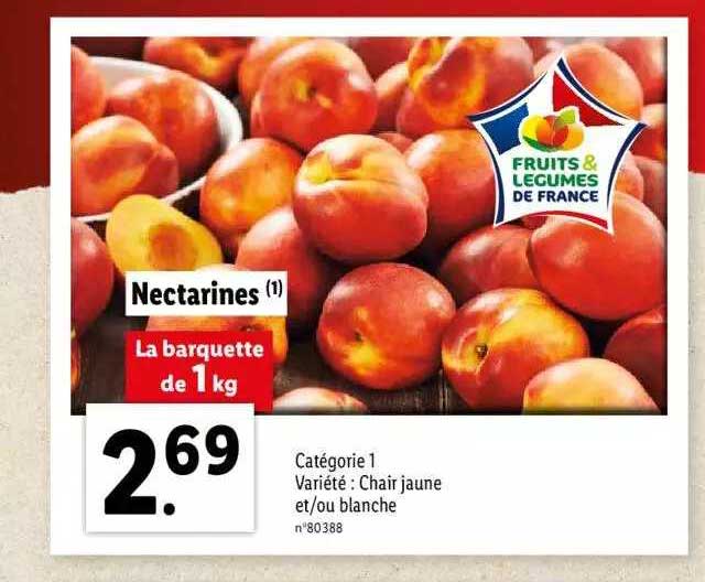 Promo Nectarines chez Lidl - iCatalogue.fr