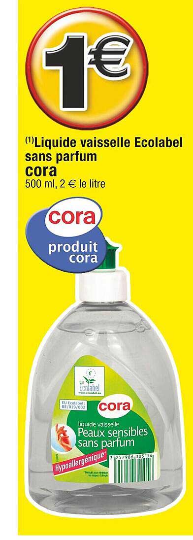 Promo Liquide Vaisselle écolabel Sans Parfum Cora chez Cora - iCatalogue.fr