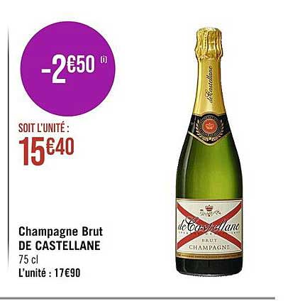 Promo Champagne Brut De Castellane chez Casino Supermarchés - iCatalogue.fr