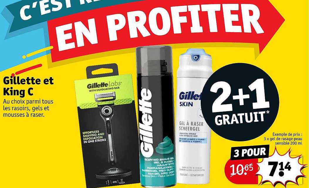 Promo Gillette Et King C chez Kruidvat - iCatalogue.fr