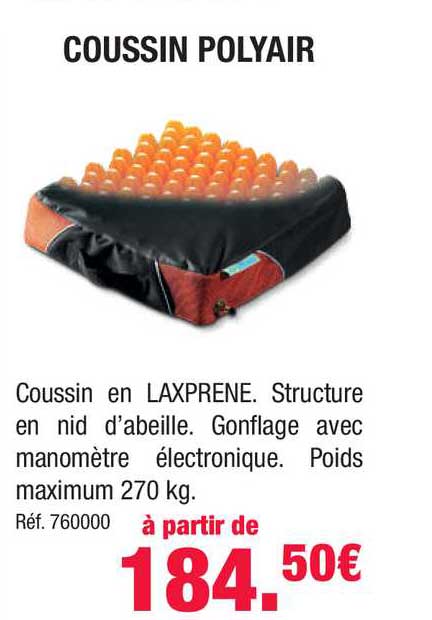 Promo Coussin Polyair chez Bastide - iCatalogue.fr