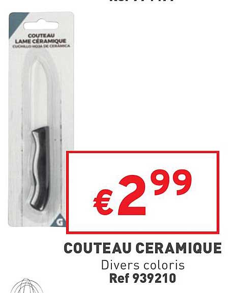 Promo Couteau Céramique chez Trafic - iCatalogue.fr