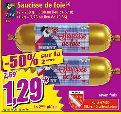 Promo Saucisse De Foie chez Norma - iCatalogue.fr