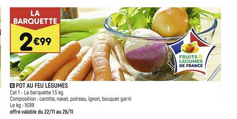 Promo Pot Au Feu Légumes chez Leader Price - iCatalogue.fr