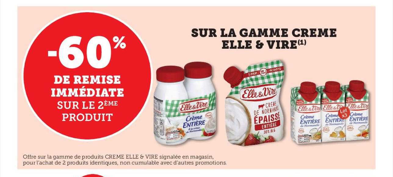Promo La Gamme Crème Elle & Vire chez U Express