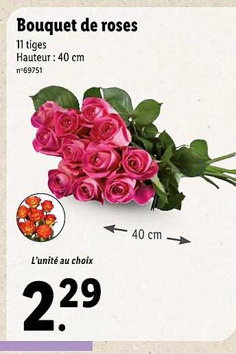 Promo Bouquet De Roses chez Lidl - iCatalogue.fr
