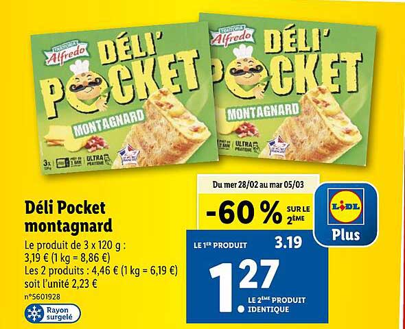Promo Déli Pocket Montagnard chez Lidl - iCatalogue.fr
