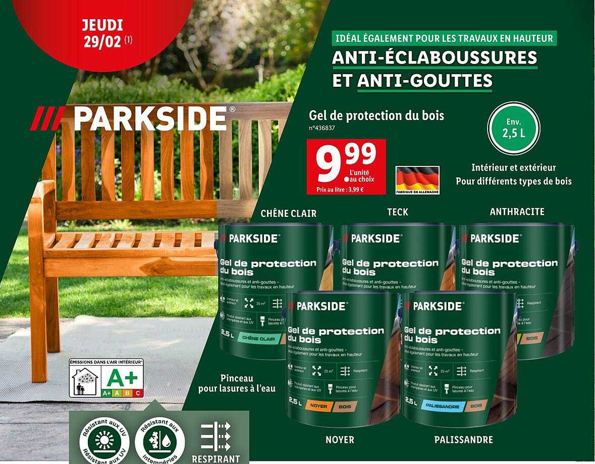 Gel Protection Bois Lidl