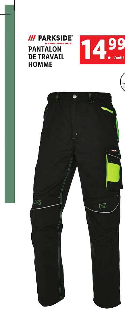 Promo Parkside Pantalon De Travail Homme chez Lidl - iCatalogue.fr