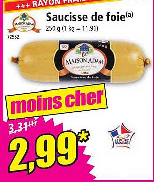 Promo Saucisse De Foie chez Norma - iCatalogue.fr