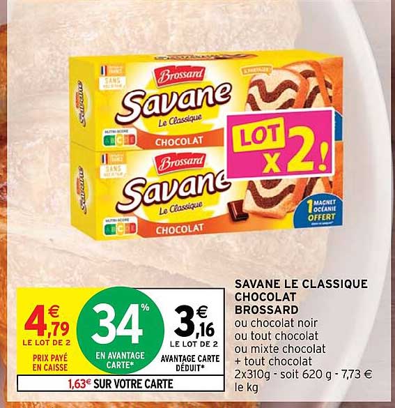 Promo Savane Le Classique Chocolat Brossard chez Intermarché Hyper ...