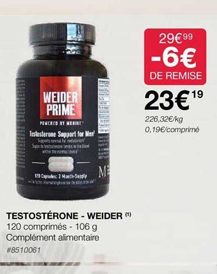 Promo Testostérone - Weider chez Costco - iCatalogue.fr