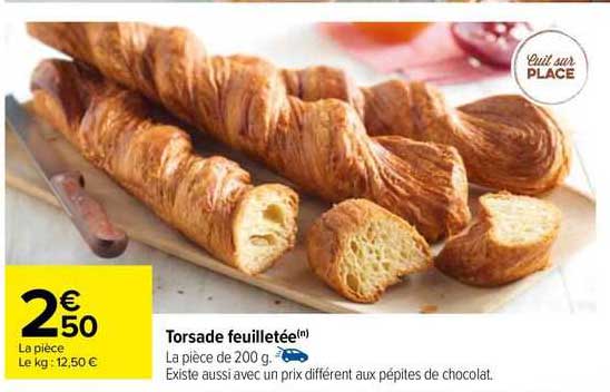 Promo Torsade Feuilletée chez Carrefour - iCatalogue.fr