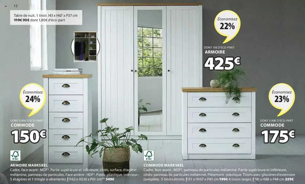 Promo Armoire Markskel , Commode Markskel chez JYSK - iCatalogue.fr