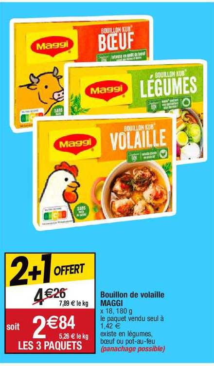 Promo Bouillon De Volaille Maggi chez Migros France - iCatalogue.fr