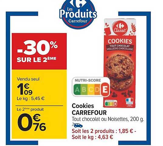 Promo Cookies Carrefour chez Carrefour - iCatalogue.fr