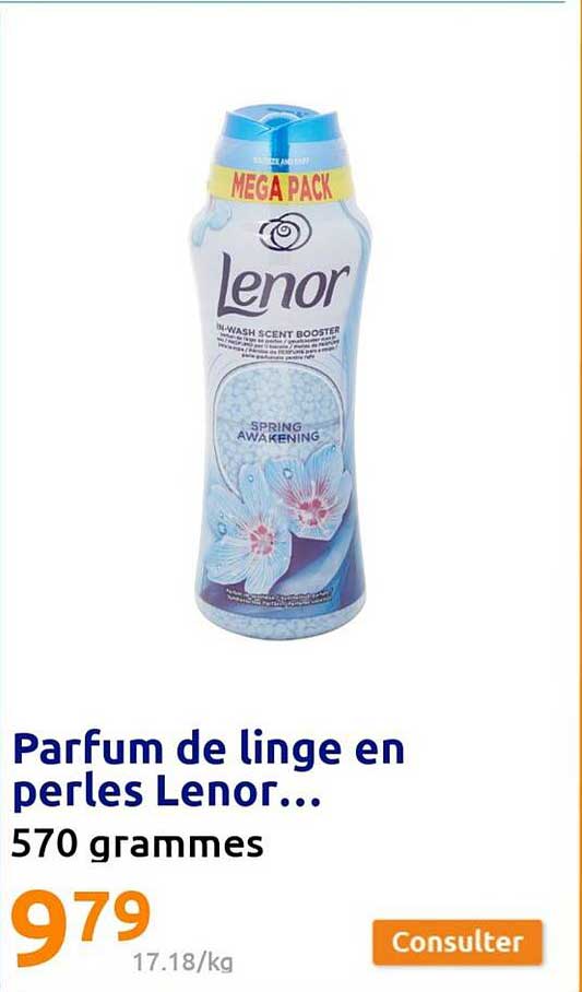 Promo Parfum De Linge En Perles Lenor... chez Action - iCatalogue.fr