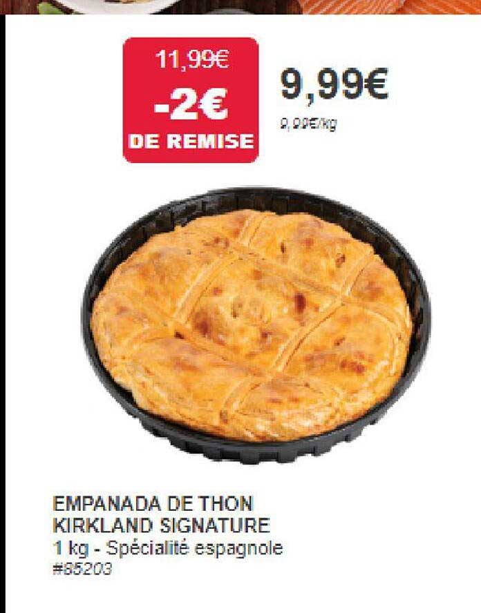 Promo Empanada De Thon Kirkland Signature chez Costco - iCatalogue.fr