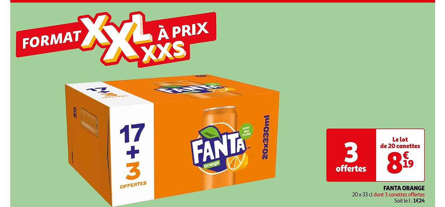 Promo Fanta Orange chez Auchan - iCatalogue.fr