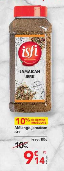 Promo Mélange Jamaïcan Isfi chez METRO - iCatalogue.fr