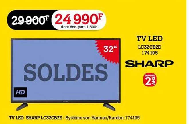Promo Tv Led 32" Sharp chez Darty - iCatalogue.fr