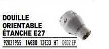 Offre Douille Orientable étanche E27 chez Brico Cash