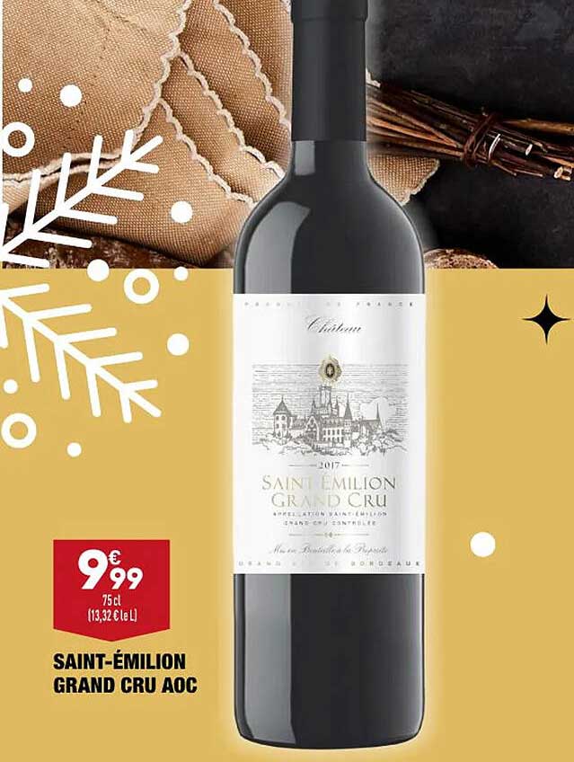 Promo Saint-émilion Grand Cru Aoc chez Aldi - iCatalogue.fr