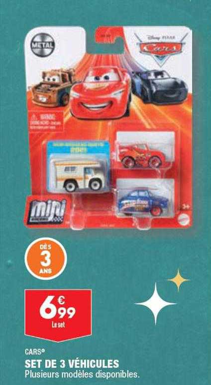 Promo Cars Set De 3 Véhicules chez Aldi - iCatalogue.fr