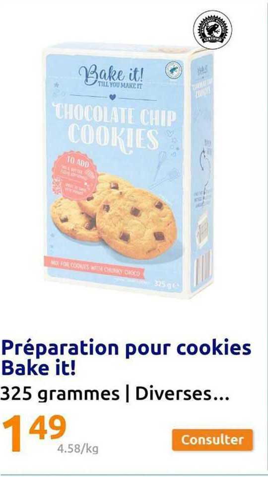 Promo Préparation Pour Cookies Bake It! chez Action - iCatalogue.fr