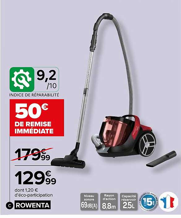 Promo Rowenta chez Carrefour - iCatalogue.fr