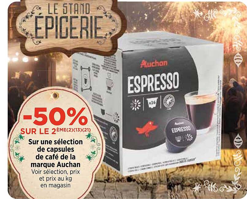 Promo Sélection De Capsules De Café De La Marque Auchan chez Maximarché ...