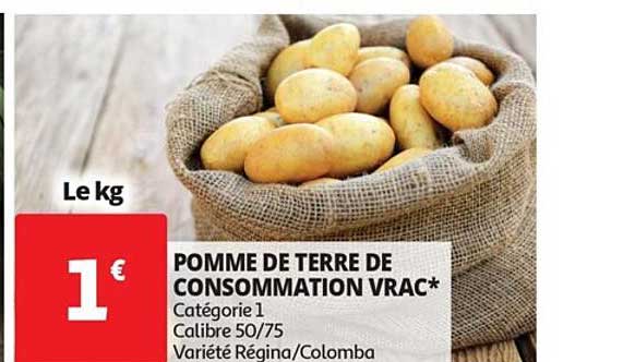 Promo Pomme De Terre De Consommation Vrac chez Auchan - iCatalogue.fr