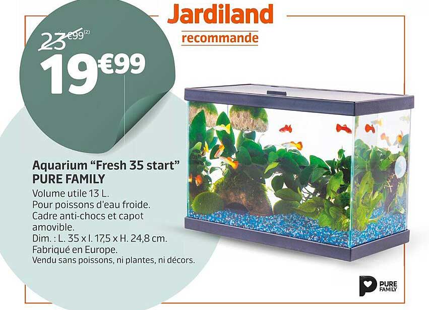 Promo Aquarium "fresh 35 Start" Pure Family chez Jardiland - iCatalogue.fr