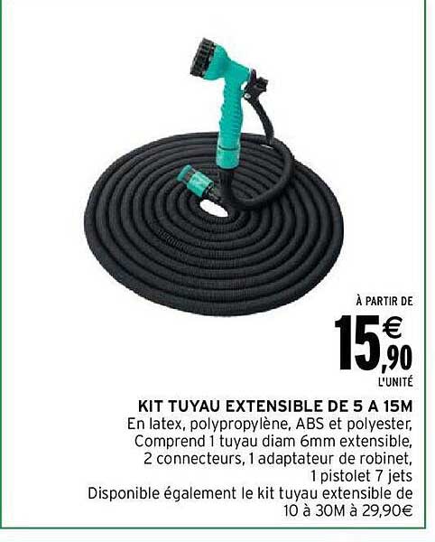 Promo Kit Tuyau Extensible De 5 à 15 M chez Intermarché - iCatalogue.fr