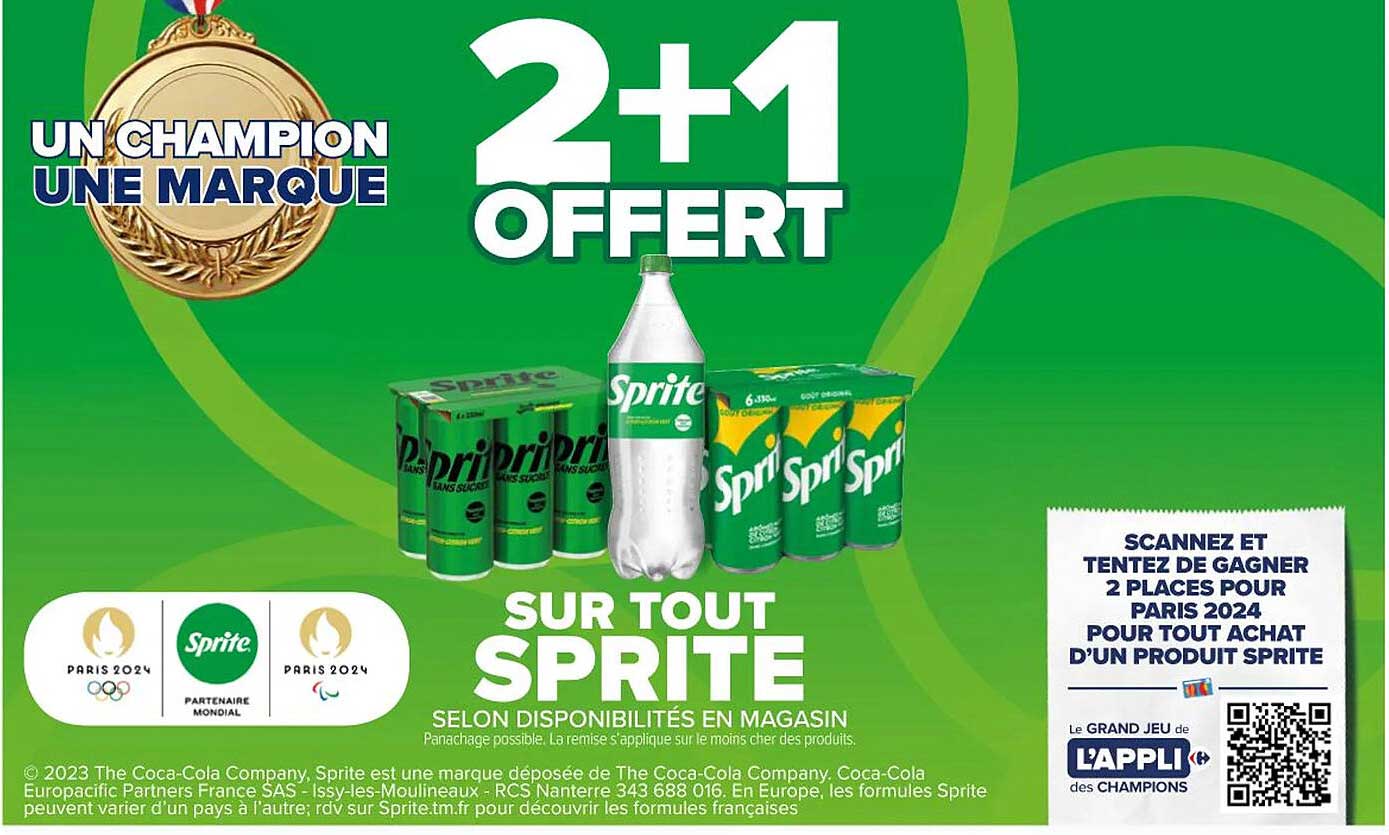 Promo Sprite chez Carrefour Contact - iCatalogue.fr