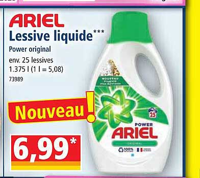 Promo Lessive Liquide Power Original Ariel chez Norma - iCatalogue.fr