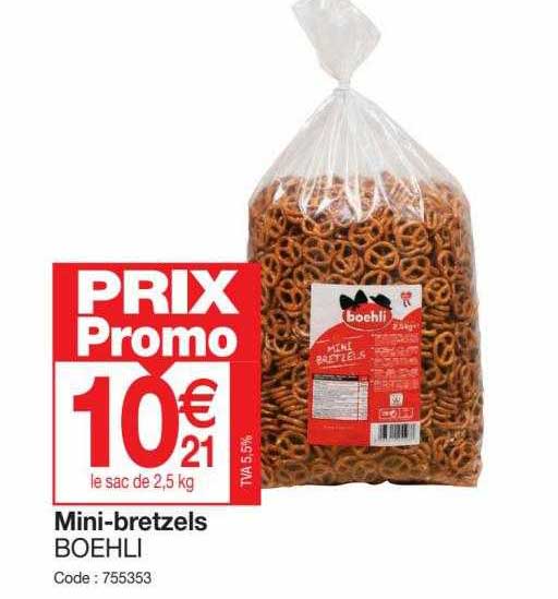 Promo Mini-bretzels Boehli chez Promocash - iCatalogue.fr