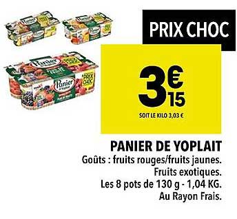 Promo Panier De Yoplait chez Supeco