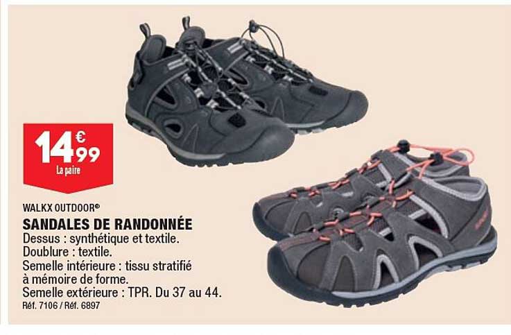 Promo Sandales De Randonnée Walkx Outdoor chez Aldi - iCatalogue.fr